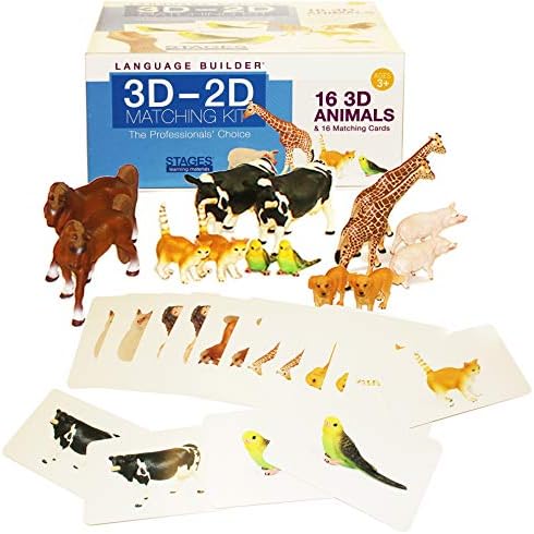 Buy Stages Learning Language Builder 3D-2D Foods Matching Kit for ...