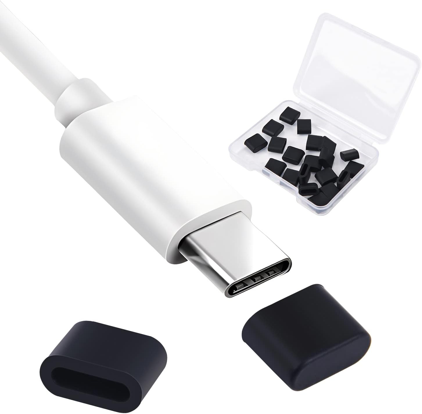 Amazon.com: 10PCS USB Port Protective Cover,USB A Male Anti Dust Plug ...