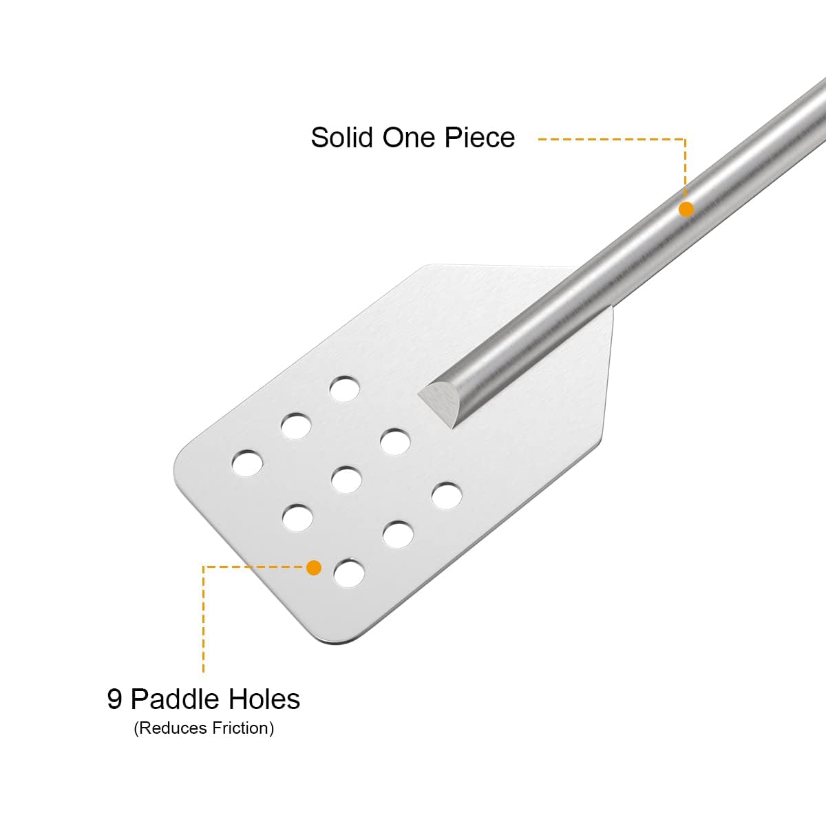 AJinTeby 2 Pack 42" Stainless Stiring and 40" Long Mesh Skimmer, Wire ...