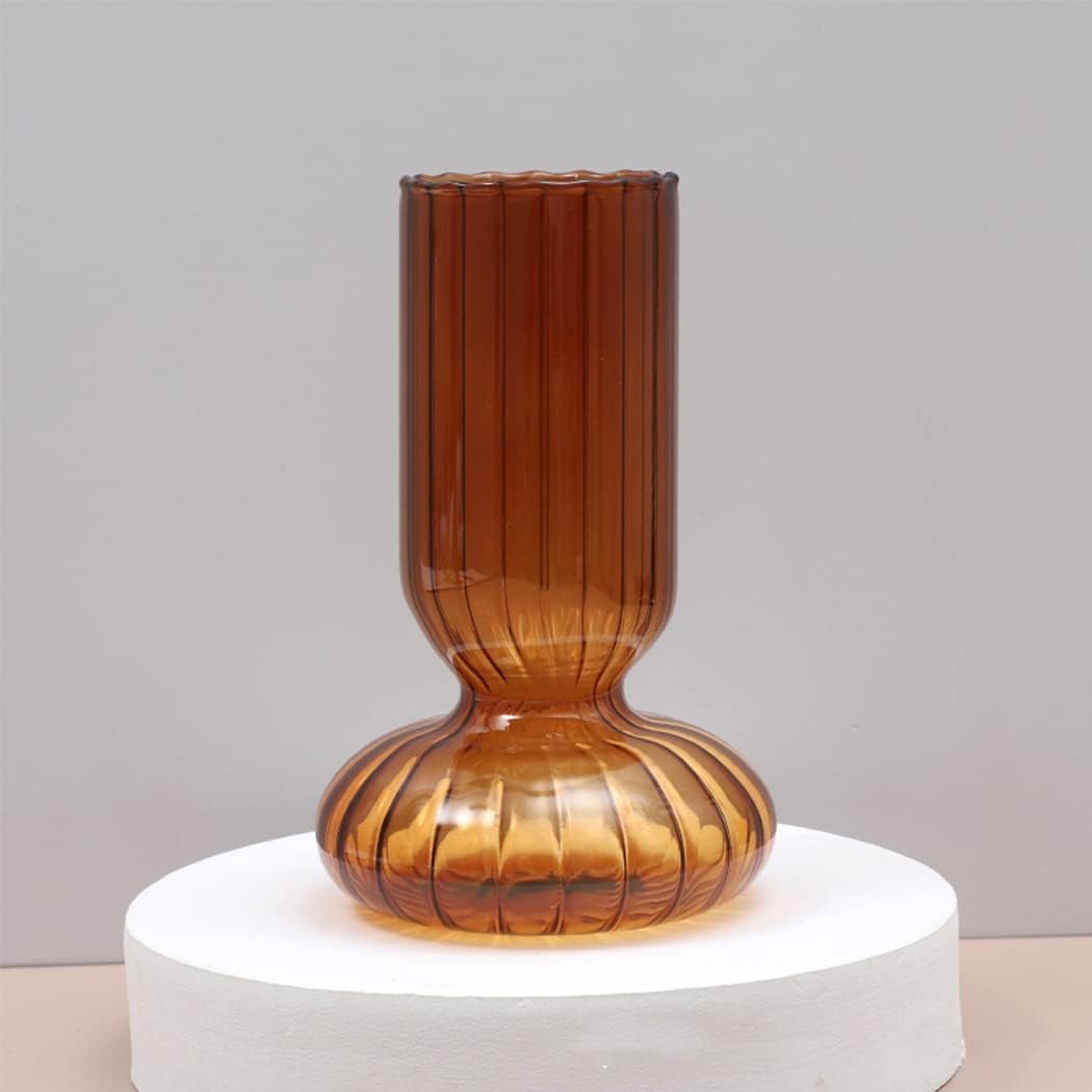 Amazon.com: Crystal Glass Vases Clear Flower Plant Vase Decorative ...