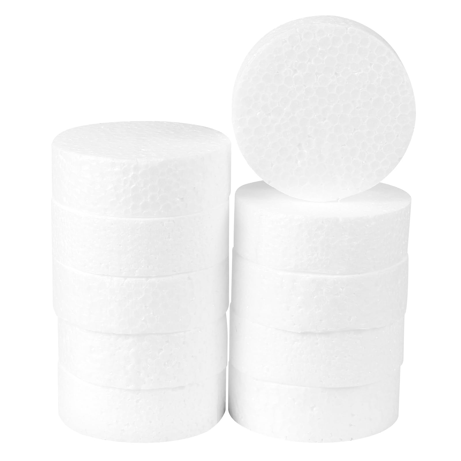 Amazon.com: MIDELONG 3 Inch Foam Circles for Crafts 1 Inch Thick ...