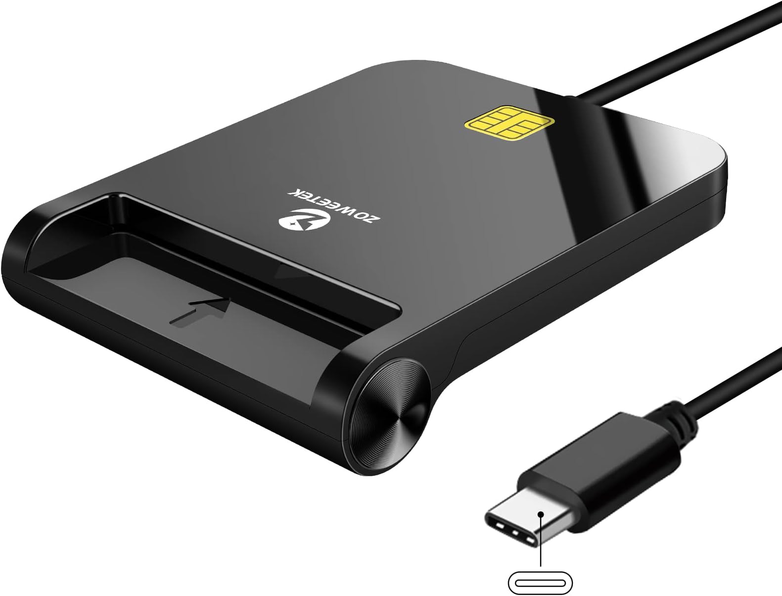 Amazon.com: ZOWEETEK CAC Reader USB C, CAC Card Reader Military, DOD ...