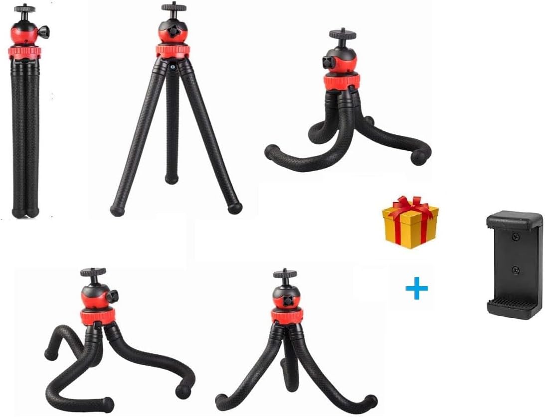 Mini Flexible Tripod Octopus Spider Stand Holder For Vlogging with 360 ...