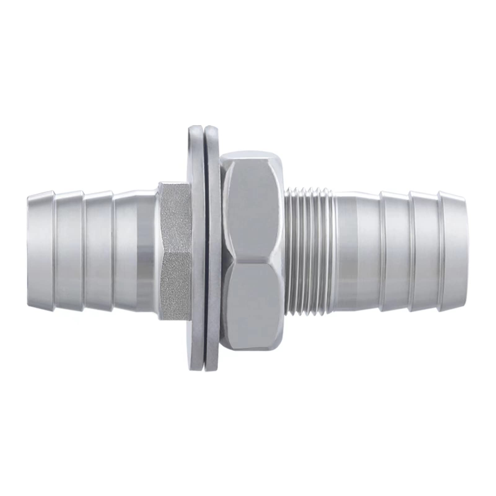 Amazon.com: Enoch's Land 3/4" Hose Barb Thru-Bulk Bulkhead Fitting,304 ...