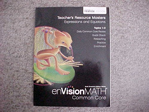 Amazon.com: enVision Math Common Core Teacher's Resource Masters Grade ...