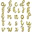 Amazon.com: TONIFUL 52 Pcs 16 Inch Gold Cursive Letter A-Z Balloons ...