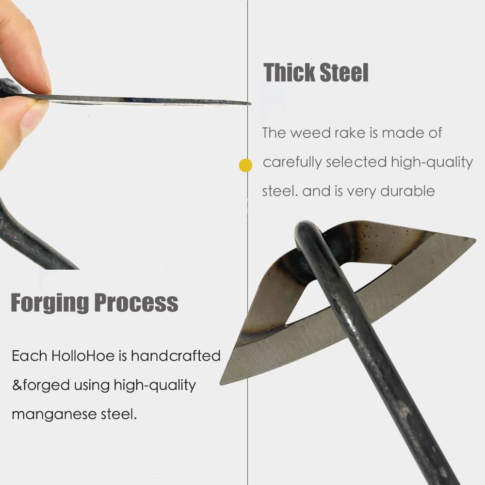 Snapklik.com : Mini Action Hoe Garden Tool,All-Steel Hardened Hollow ...