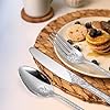 Amazon.com | A · HOUSEWARE Floral Silverware Set 6 Silvery Flatware ...