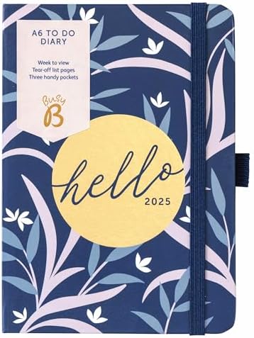 Busy B 2025 Diary A6 Weekly Planner with To-Do Lists & Notes Pages ...