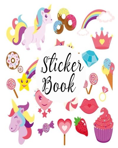 Amazon.com: Sticker Book: Blank Sticker Book Unicorn Theme Sticker ...
