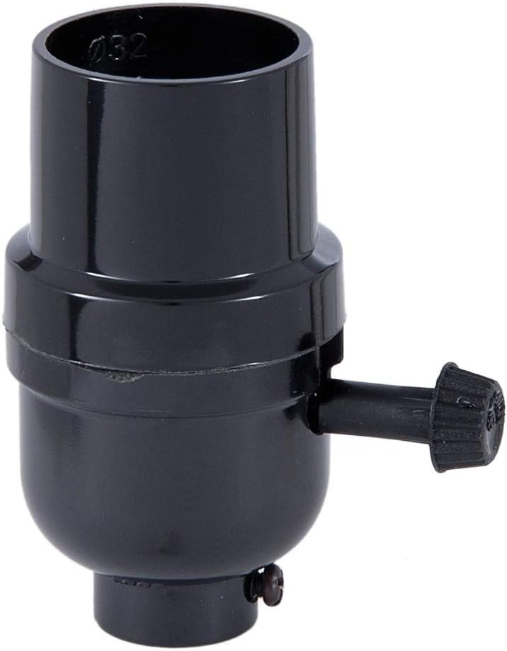 Amazon.com: B&P Lamp® E26 Medium Base Phenolic Short Keyless Socket ...