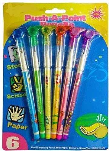 R H LIFESTYLE Push A Point Pre-Sharpened Pencils - MultiPoint with a ...