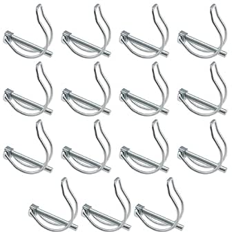 ECSiNG 15PCS Folding Cotter Pins 6 x 45 mm D Shape Locking Pin ...