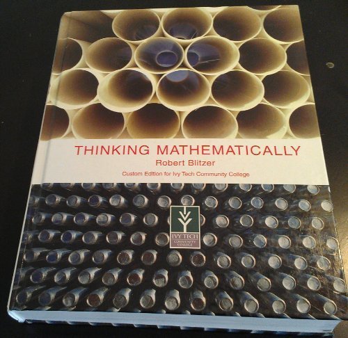 Thinking Mathematically, 4th Edition by Robert Blitzer (2008) Hardcover ...