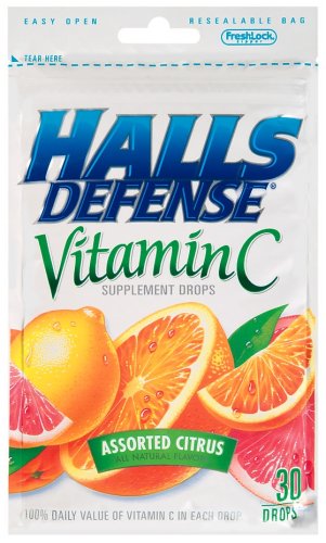 Amazon.com: Halls Defense Vitamin C Assorted Citrus Supplement Drops ...