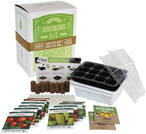 Amazon.com : Organic Indoor Vegetable Garden Starter Kit - Made in USA ...