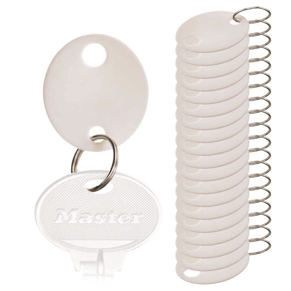 Master Lock 7116D Plastic Key Tags, 20 Per Bag , White - Amazon.com