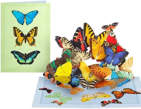 Amazon.com : Lovepop Butterflies in Flight Pop Up Card - 3D Butterfly ...