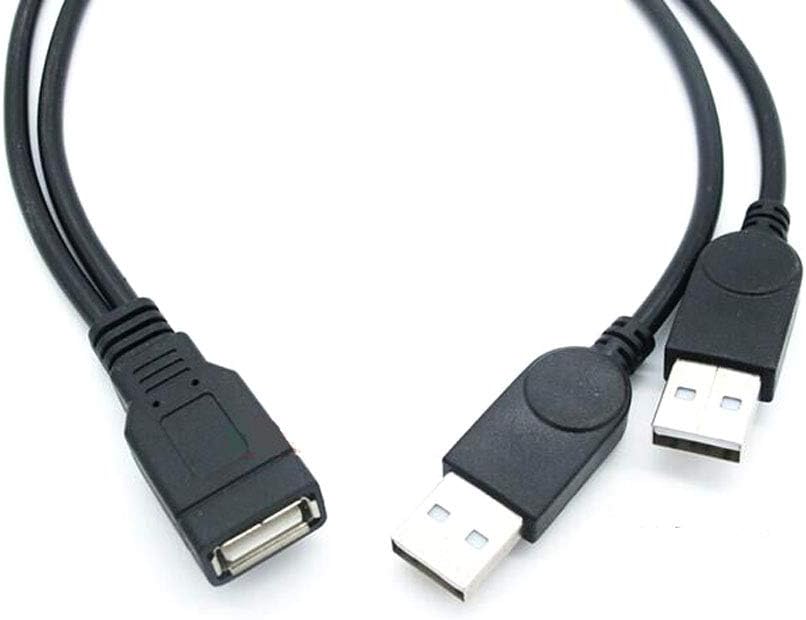 Amazon.com: USB 3.0 Y Splitter Cable, Haokiang 1Feet USB 3.0 Type A ...