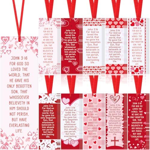Amazon.com: Tenceur 500 Pcs Valentine's Day Bookmarks for Kids Bulk ...