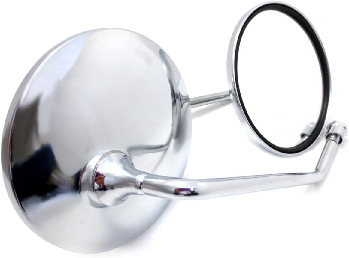 Amazon | MAXIMASELECT メッキミラー 丸型 ビーノ 5AU SA11J 左右セット 8mm ヤマハ対応 逆ネジ バイクミラー パーツ | ミラー | 車＆バイク
