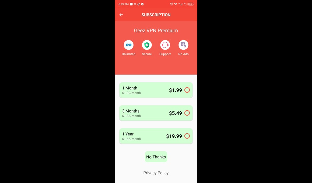 Geez Vpn - App on Amazon Appstore