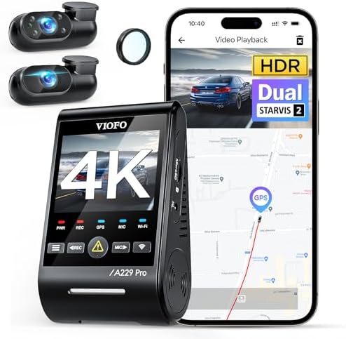 Amazon.com: VIOFO A229 Plus 3 Channel Dash Cam, Dual STARVIS 2 Sensors ...