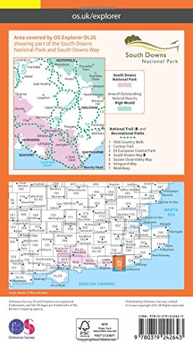Eastbourne & Beachy Head Map | Newhaven, Seaford, Hailsham & Heathfield ...