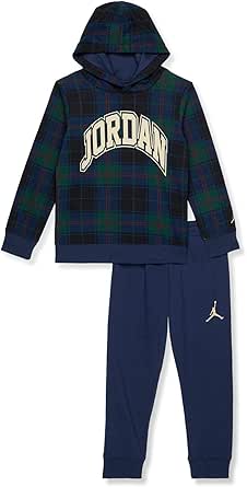 Amazon.com: Jordan Boy's Essentials Plaid Pullover Set (Toddler/Little ...
