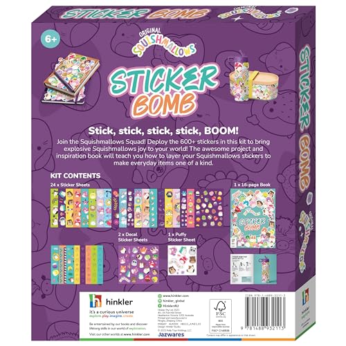 Hinkler- Original Squishmallows Kaleidoscope Sticker Bomb Kit – for ...