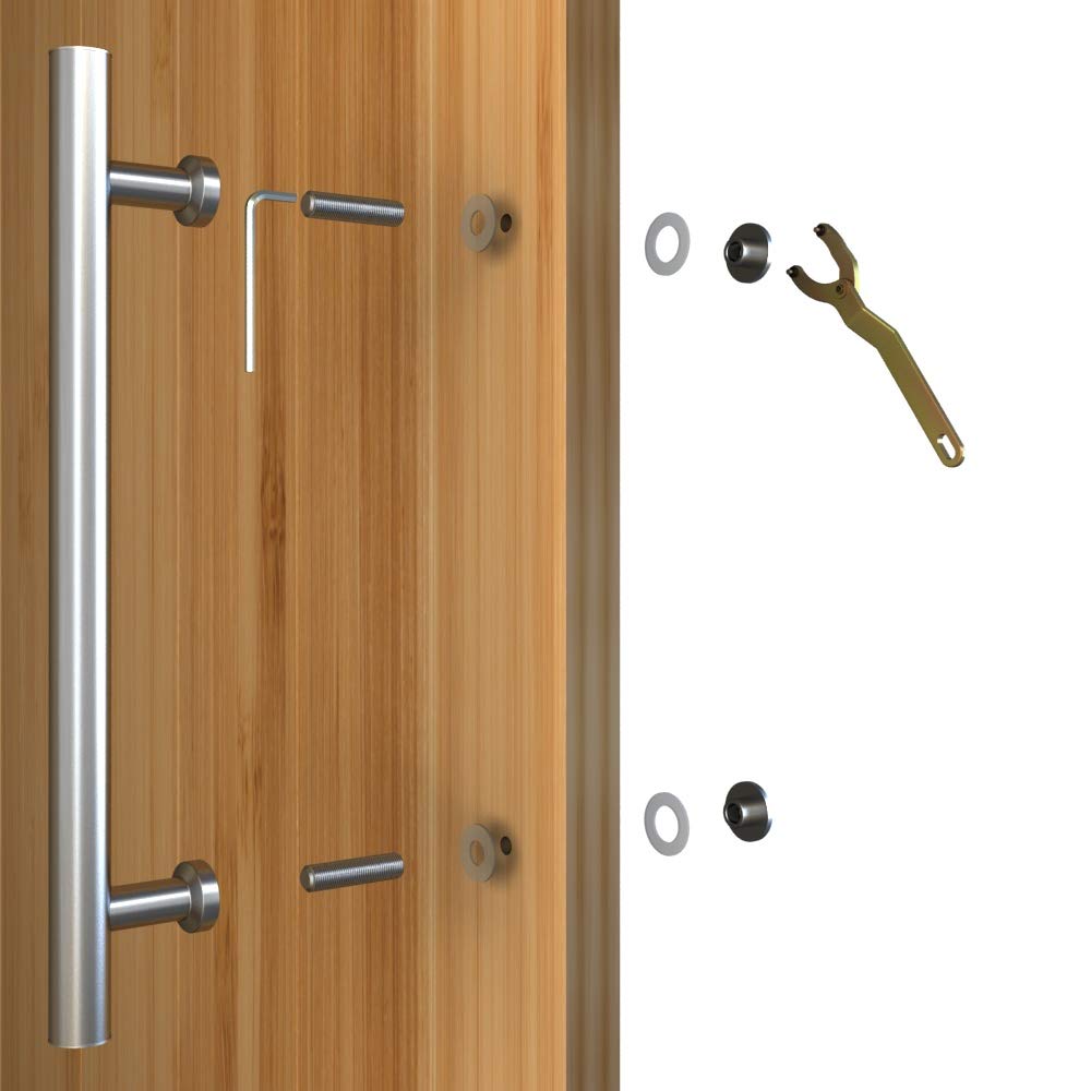 Buy JUBEST 15-3/4in Stainless Steel Side Mount Pipe Handle Pull for ...