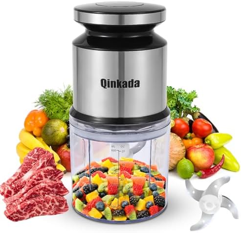 Amazon.com: VEVOR Food Processor, Mini Electric Chopper 400W, 2 Speeds ...