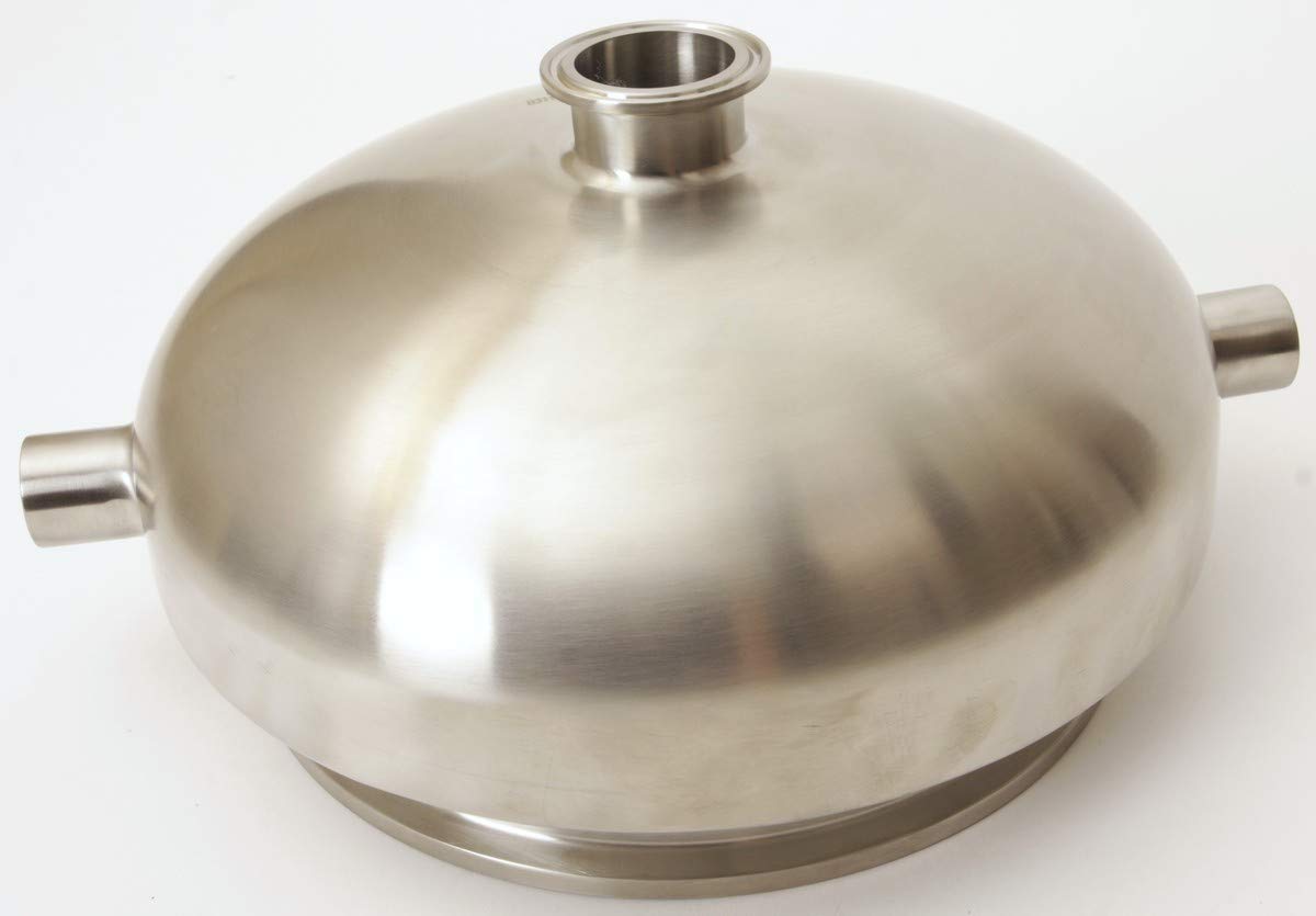 Jacketed Bowl Reducer | Tri Clamp 12" x 1.5" with (2) Female NPT 1/2 ...