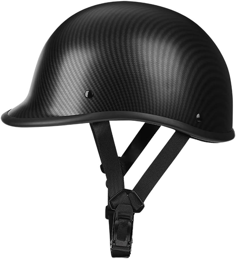 Woljay Helmets Half Cap Vintage Shell Open Face Motorcycle Helmet - DOT Approved : Amazon.ca ...