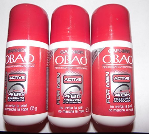 Amazon.com : Garnier OBAO Deodorant Men Active 65g.(3pack ...