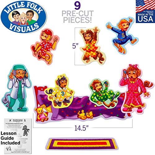Little Folk Visuals Five Monkeys Jumping on The Bed Precut - Want It All