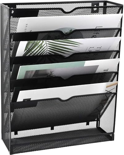 Minijoy New Home Kitchen Wall File Organizer 5 Tier Vertical Mount ...