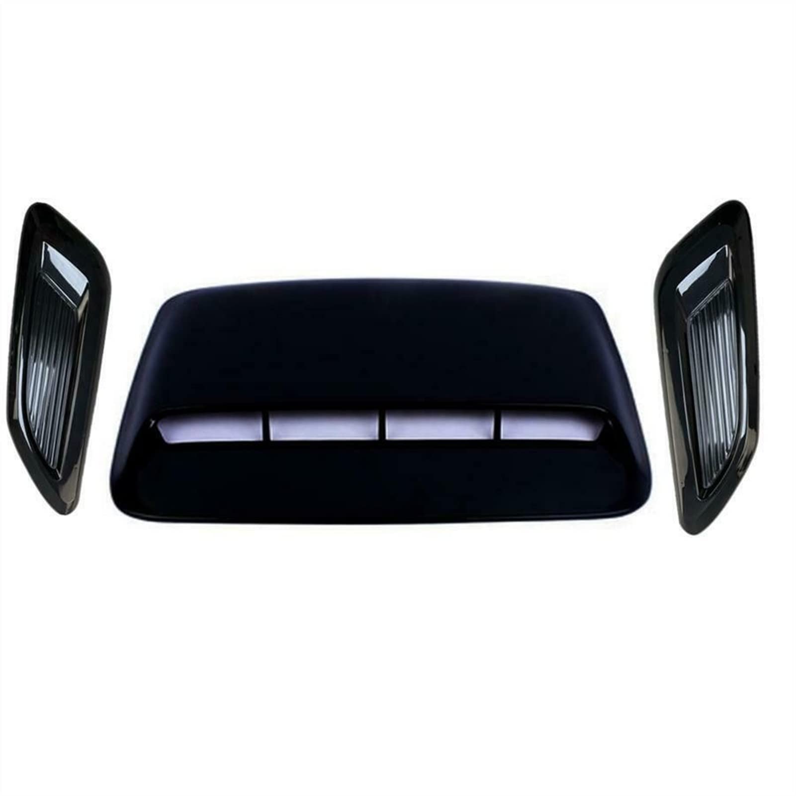 Hood Bug Deflector 2-Pack Universal Car Hood Vent Covers - Aluminum Air ...