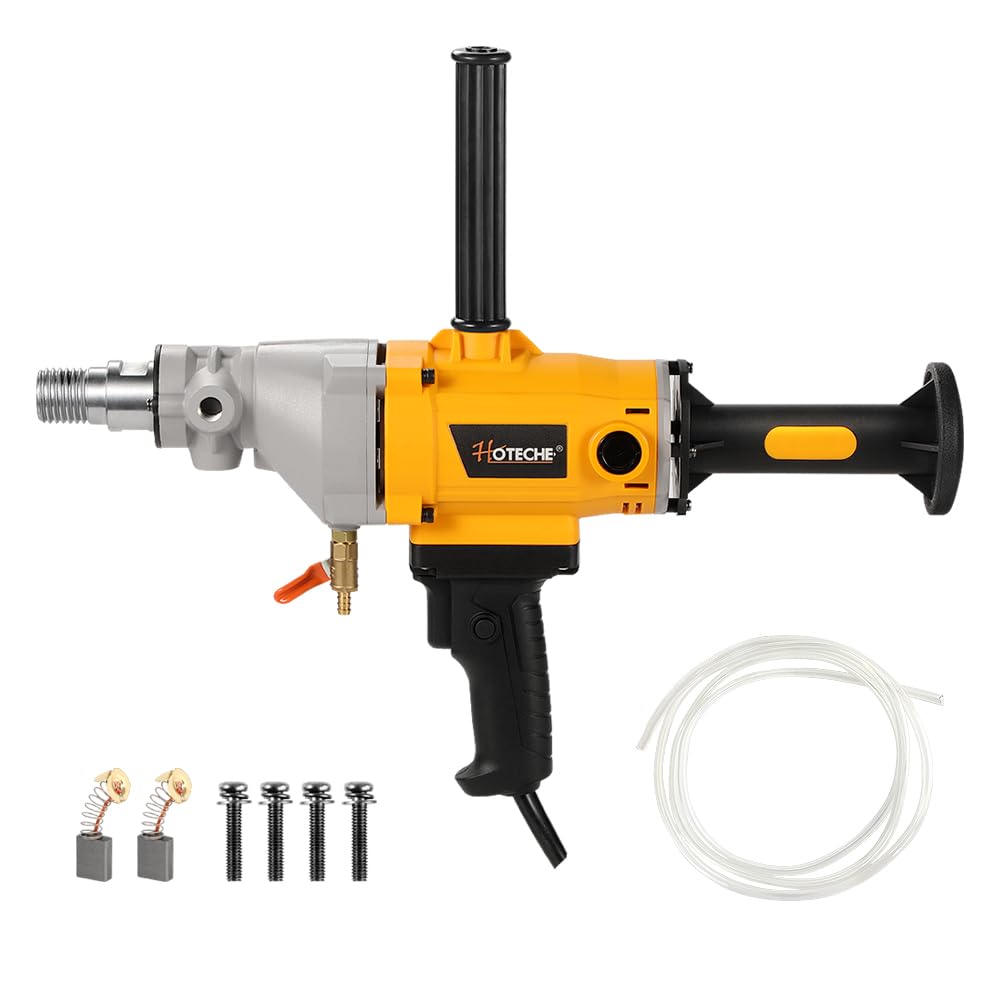 Hoteche Diamond Core Drilling Machine 1700W Handheld Variable Speed Wet ...