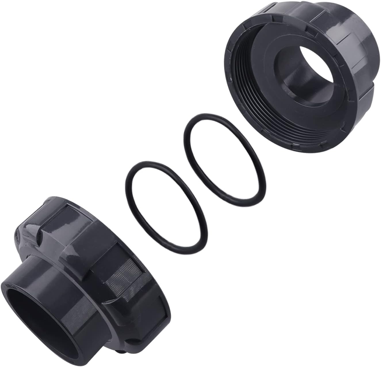 Amazon.com: DERNORD UPVC Pipe Fitting 2 Inch Union, EPDM O-Ring, Socket ...