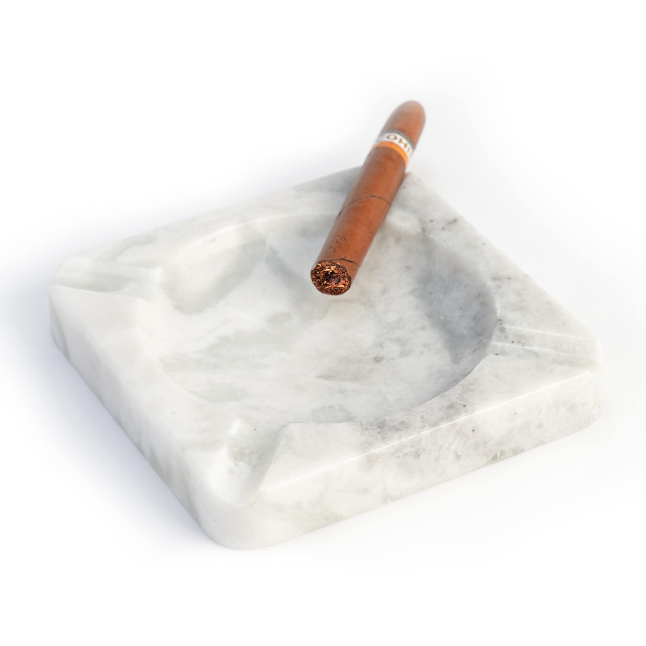 Amazon.com: Koville African Natural Marble Cigar Ashtray, 7.28" Large ...