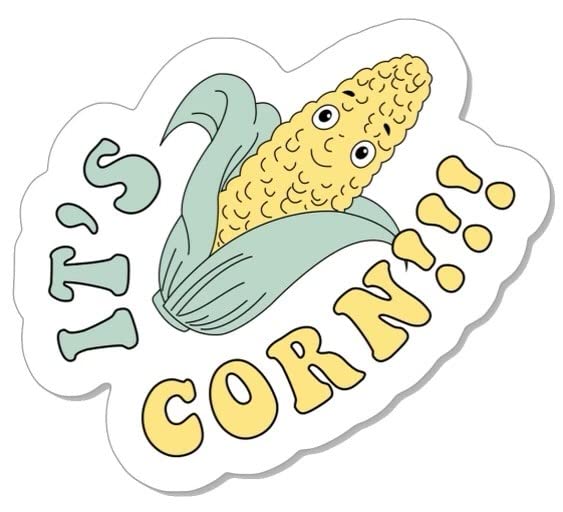 Amazon.com: It's Corn Sticker - It's Corn! - It Has The Juice Sticker ...