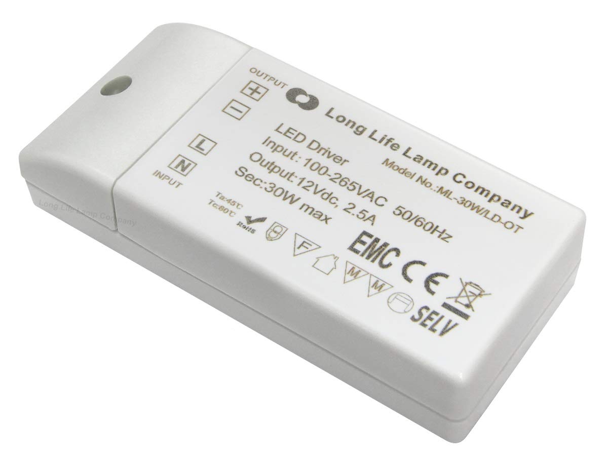 1 x 30W LED Driver Transformer for LED Lighting 12v LED Converter ...