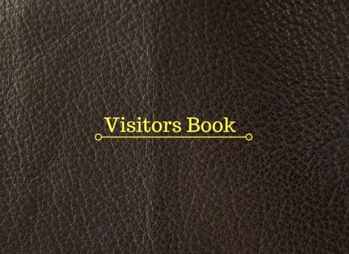 Amazon.com: Visitors Book: Brown Leather Look Visitor Log Book ...