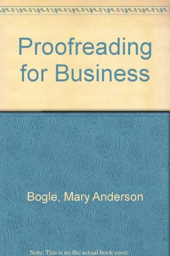 Proofreading for Business: Bogle, Mary Anderson: 9780882941684: Amazon ...