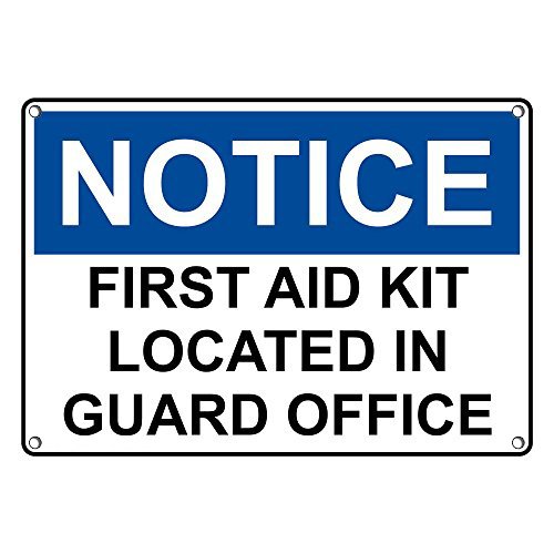 Amazon.com: Weatherproof Plastic OSHA Caution First Aid Kit Located in ...