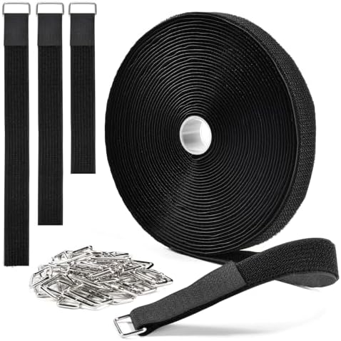 Amazon.com: XIANGLE Adjustable Fastening Hook and Loop Cable Strap ...