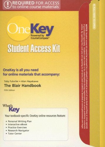 Amazon.com: OneKey CourseCompass, Student Access Kit, The Blair ...