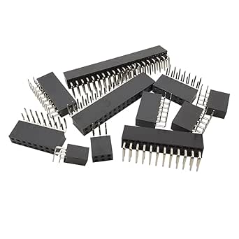 elpart 10Pcs 2x2/3/4/5/6/7/8/9/10/12/16/20/40 Pin 2.54mm Connector ...
