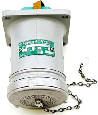 Appleton ACR1034 100 Amp, 3 Phase , 4W, Receptacle - Amazon.com